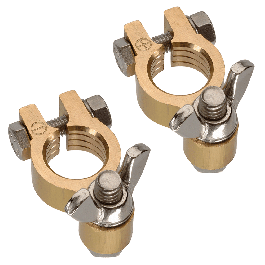 Projecta Positive Forged Brass Wing Nut Style Battery Terminal (Pack Of 10)