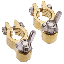 Projecta Positive Forged Brass Heavy Duty Wing Nut Style Battery ...