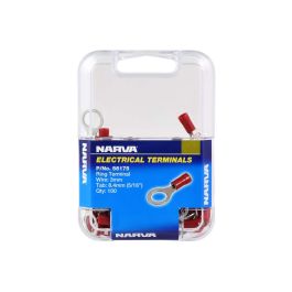 Narva Ring Terminal Red 8.4mm (100)