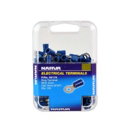 Narva Blue 5mm Eye Crimp Terminal (Pack Of 100)