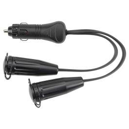 Narva Heavy Duty Cig Lighter Plug To Twin Merit Sockets (Blister Pack Of 1)