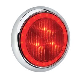 Narva 9-33V LED Stop Light With Red LED Tailight Ring And Chrome Base ...