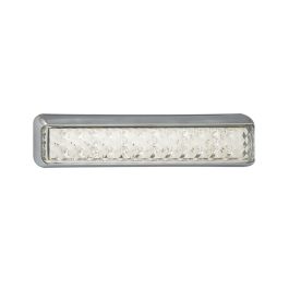 LED 12V Park/Indicator Light With Chrome Surround (200mm X 50mm)