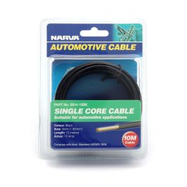Narva 4mm Black Single Core Cable (Blister Pack Of 10m)