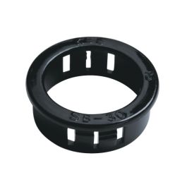 Quikcrimp Black Nylon Snap Bush To Suit 18.9mm Mounting Hole (Pack Of 100)