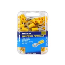 Narva Yellow 8.4mm Eye Crimp Terminal (Pack Of 100)