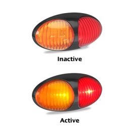 LED 12-24V Red/Amber Side Marker Light (Blister Pack Of 1)