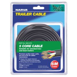 Narva 2.5mm 5 Core Trailer Cable (Blister Pack Of 6m)