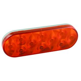 LED 12V Grommet Mounted Oval Indicator Light (163 X 57 X 20mm)