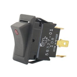 Cole Hersee SPST 12V On/Off Red Illuminated Rocker Switch