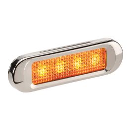 Narva 10-30V Amber LED Flush Mount Front End Outline Marker Light With ...