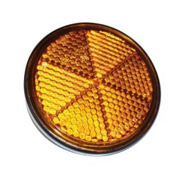 Rinder 84mm Amber Reflector With Central Mounting Bolt (Box Of 10)