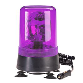 Narva 12/24V Hi Optics Magenta Rotating Beacon Magnetic Base