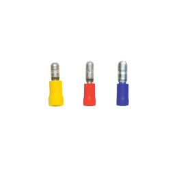 Carroll Red Male Bullet Crimp Terminal (Copper Grip - Pack Of 100)