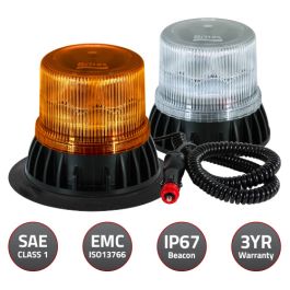 Britax 10-30V Amber LED Beacon With 7 Selectable Flash Patterns