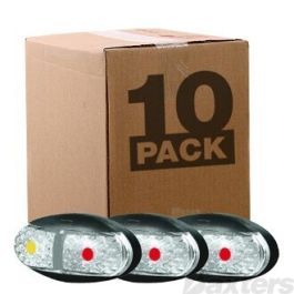Roadvision 10-30V Red/Amber LED Side Marker Light (Pack Of 10)