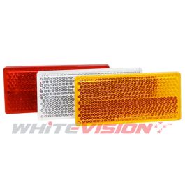 Whitevision 70mm X 30mm Amber Self Adhesive Reflector