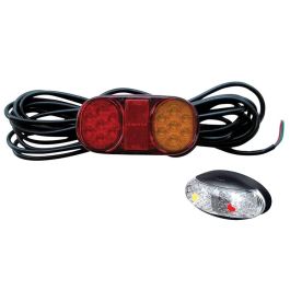 Brytec 12V LED Combination Tailight With Number Plate Light, 8.3m Cable ...