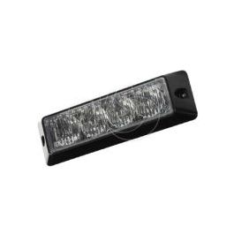 Britax 12-24V 4 LED Amber Warning Light With Black Bezel