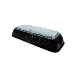 Britax 12-24V 32 LED Amber Warning Light With Black Bezel