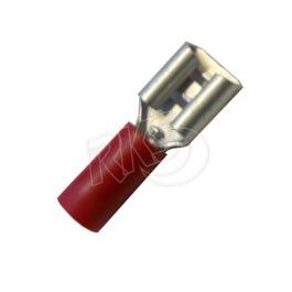 Red 6.3mm Female Blade Crimp Terminal(Pack Of 100)