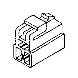 Quikcrimp 4 Pin Reverse Male Connector Housing (Pack Of 10)