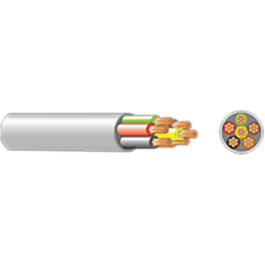 8 Core Security Cable With Grey Outer (100m Roll)